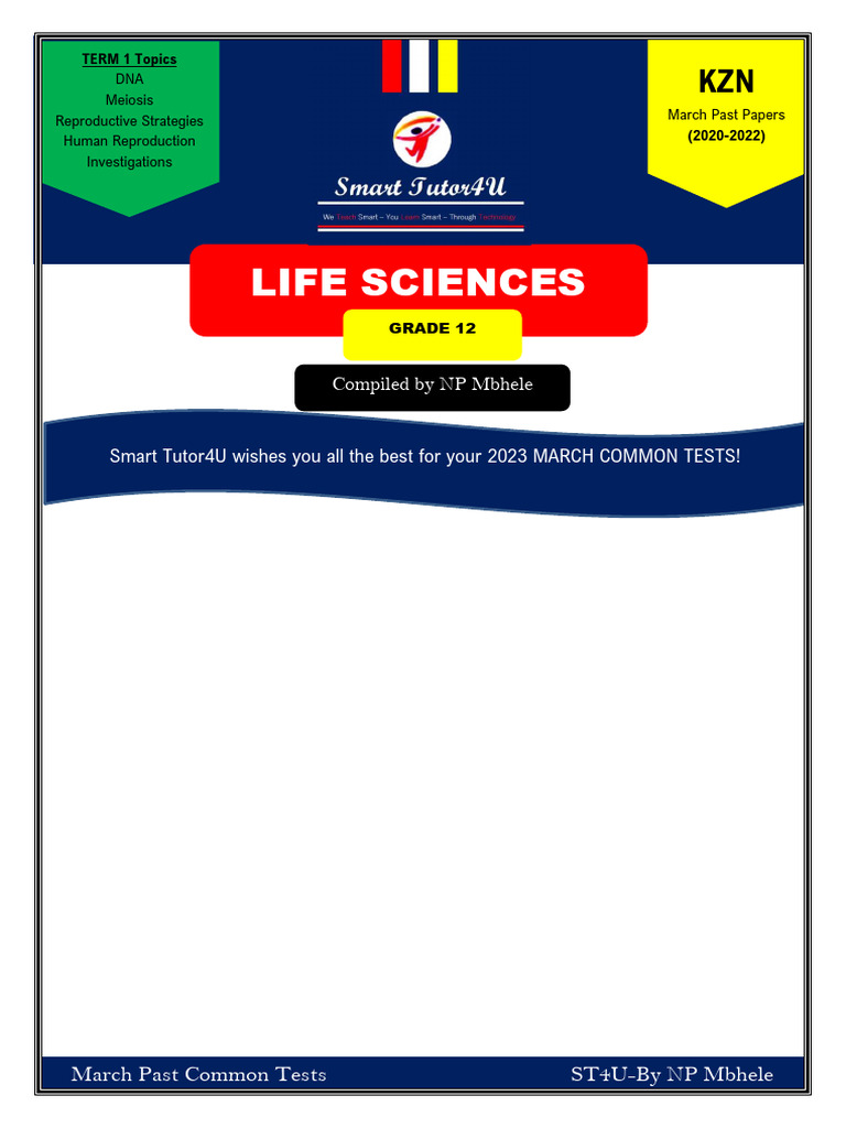 KZN Grade 12 Life Sciences Past Papers | PDF | Reproduction ...