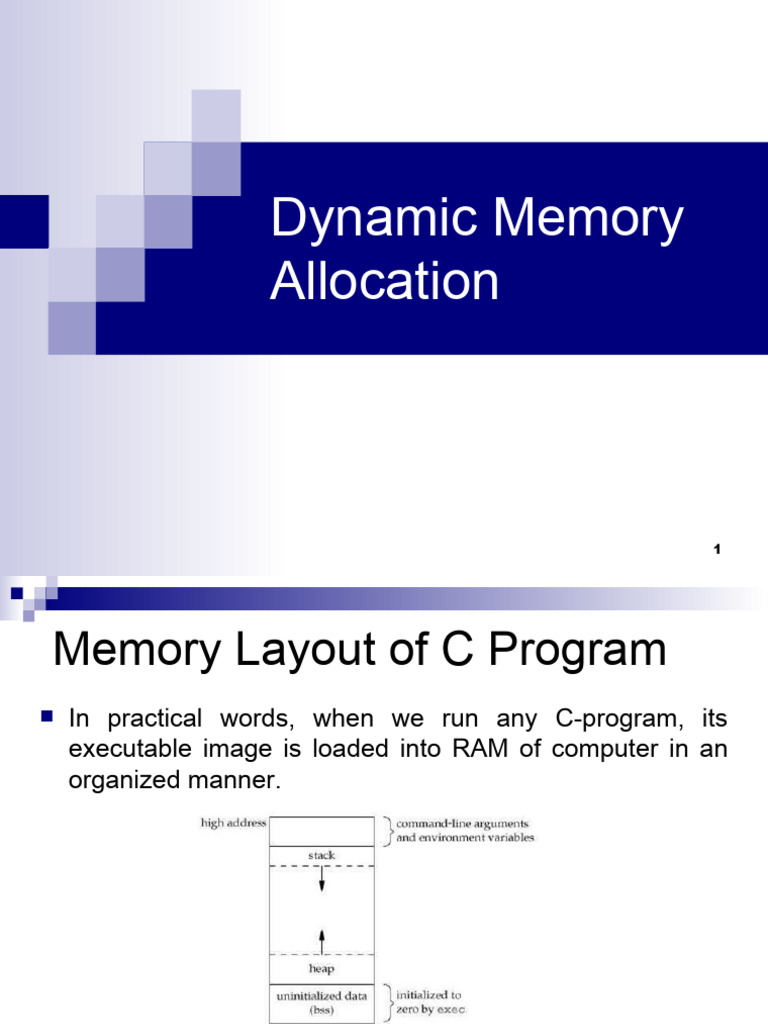 Dynamic Memory Allocation | PDF | Pointer (Computer Programming) | C ... Dynamic Memory Allocation | PDF | Pointer (Computer Programming) | C ...