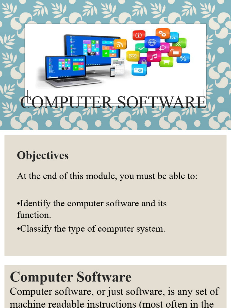Understanding Computer Software Types | PDF | Operating System ...