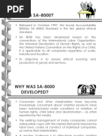 SA8000 Standard 2014 | PDF