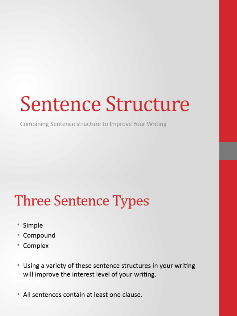 Sentence Structure | PDF | Career & Growth | Self-Improvement
