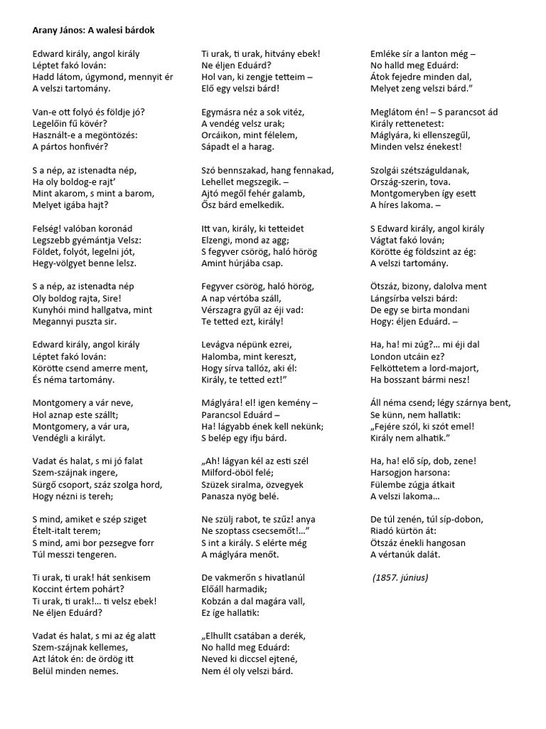 Walesi Bárdok | PDF