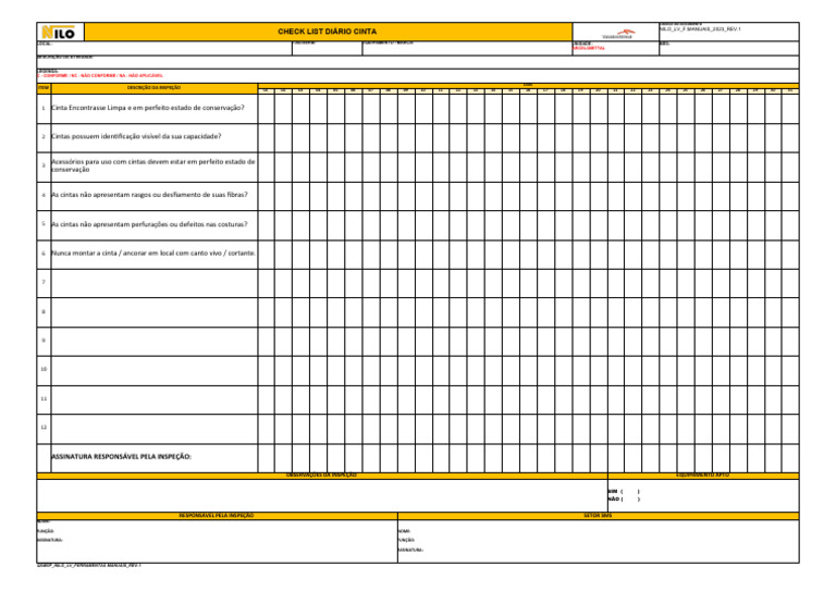 Checklist Cinta | PDF