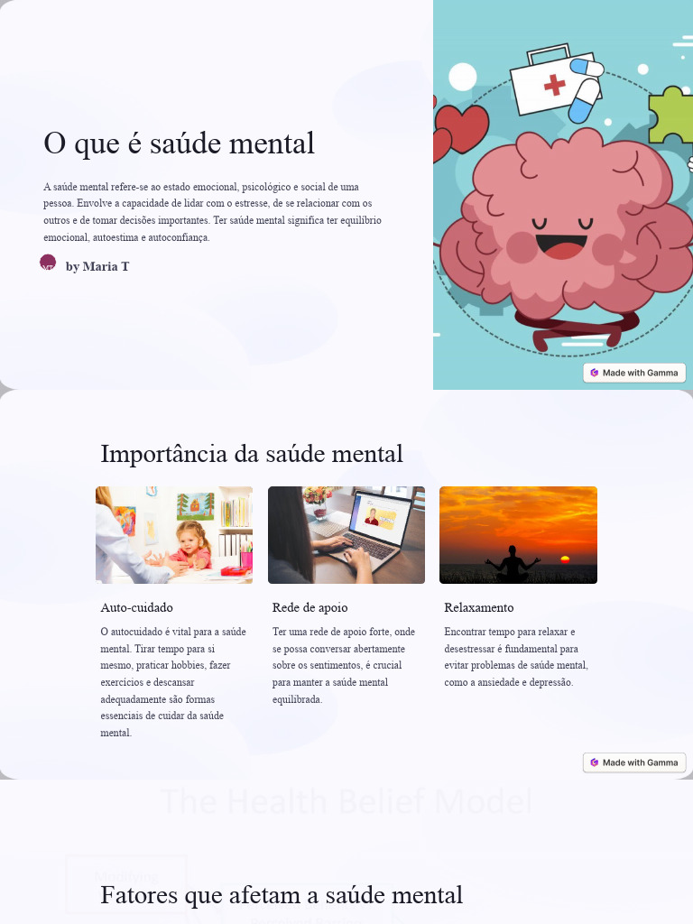 O Que E Saude Mental Pdf Saúde Mental Trauma Psicológico