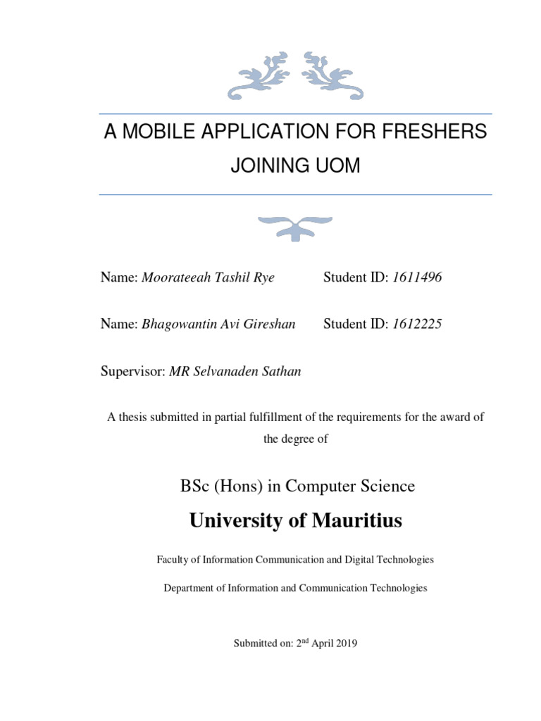 A Mobile Application For Freshers Joining UoM | PDF | Wi Fi | Wireless Access Point
