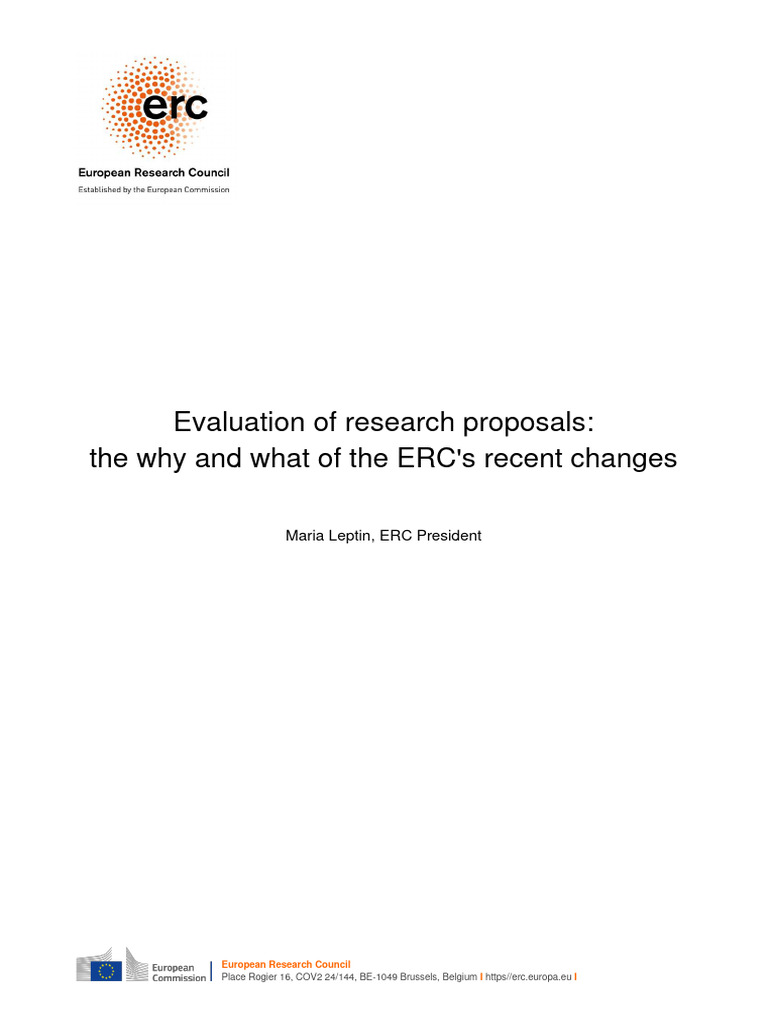 Evaluation of Research Proposals | PDF | Evaluation | Methodology