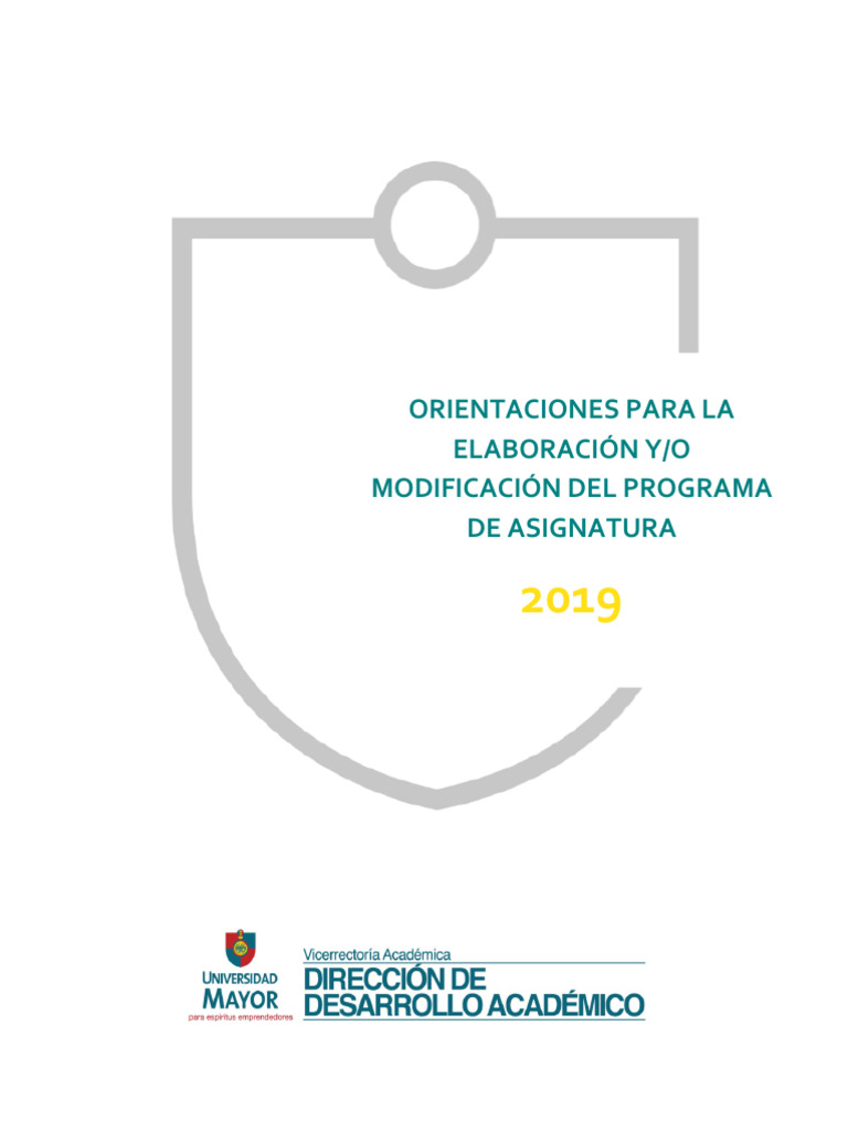 Orientaciones para El Programa de Asignatura | PDF | Plan de estudios | Aprendizaje