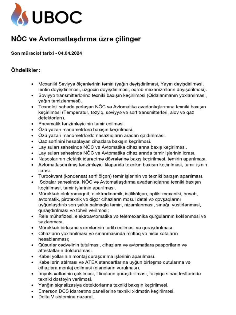 NÖC VƏ Avtomatlaşdırma Üzrə Çilingər | PDF