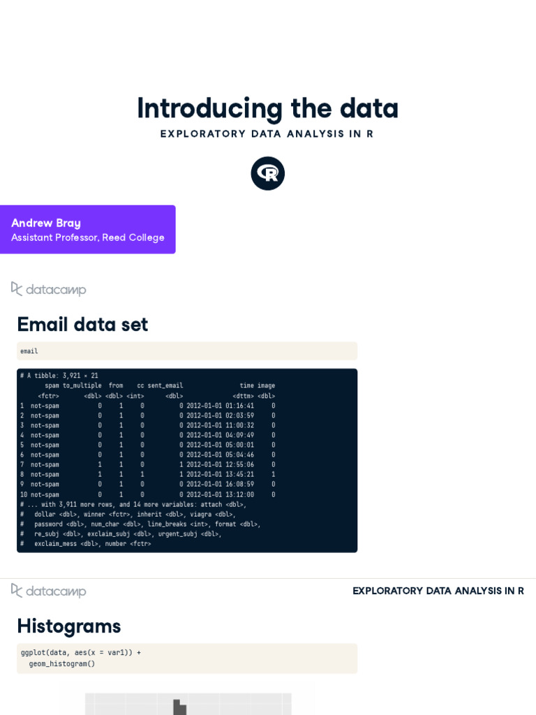 Exploratory Data Analysis in R | Download Free PDF | Data Analysis | Email Spam