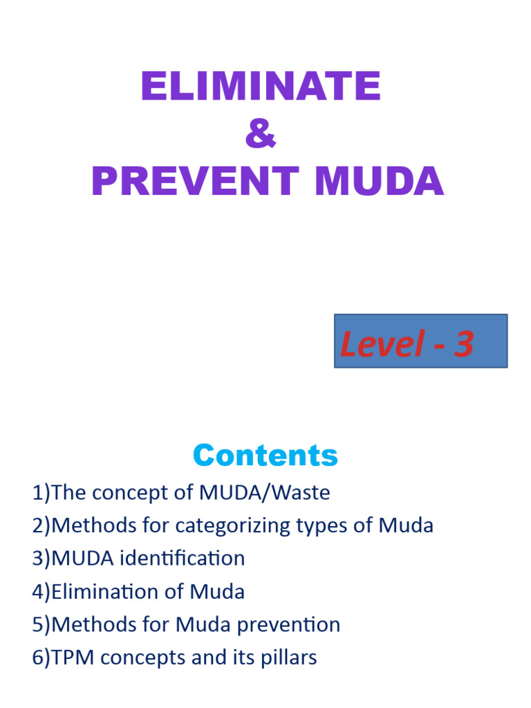 Level 3 Muda | PDF | Reliability Engineering | Inventory
