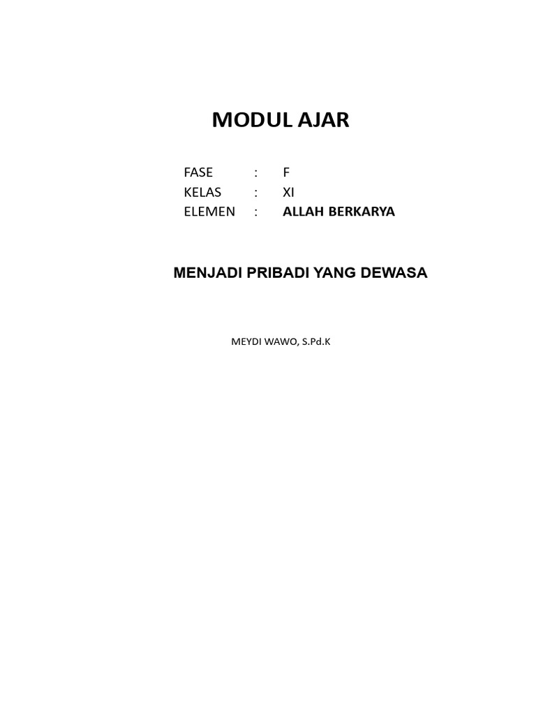 Modul Pak 2024 | PDF