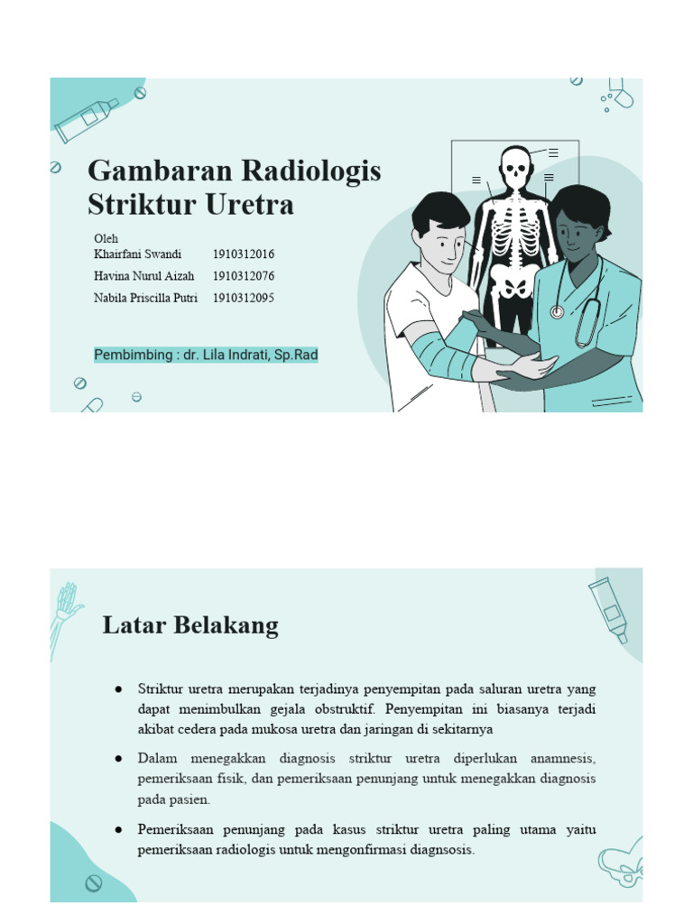 Radiologi Striktur Uretra: Diagnosis dan Tatalaksana | PDF | Sains ...