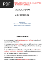 Understanding Note Verbale in Diplomacy | PDF | Language Arts & Discipline