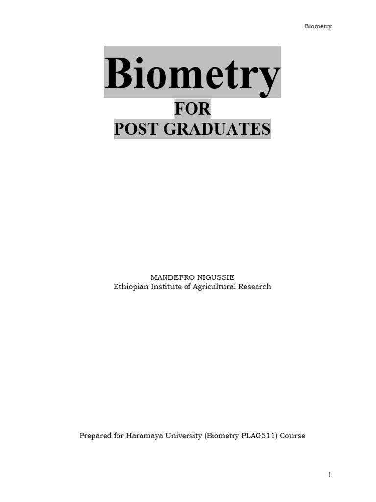Haramaya Stat | PDF | Statistics | Experiment