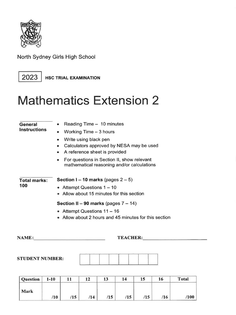 NSGHS 2023 MX2version2 | PDF