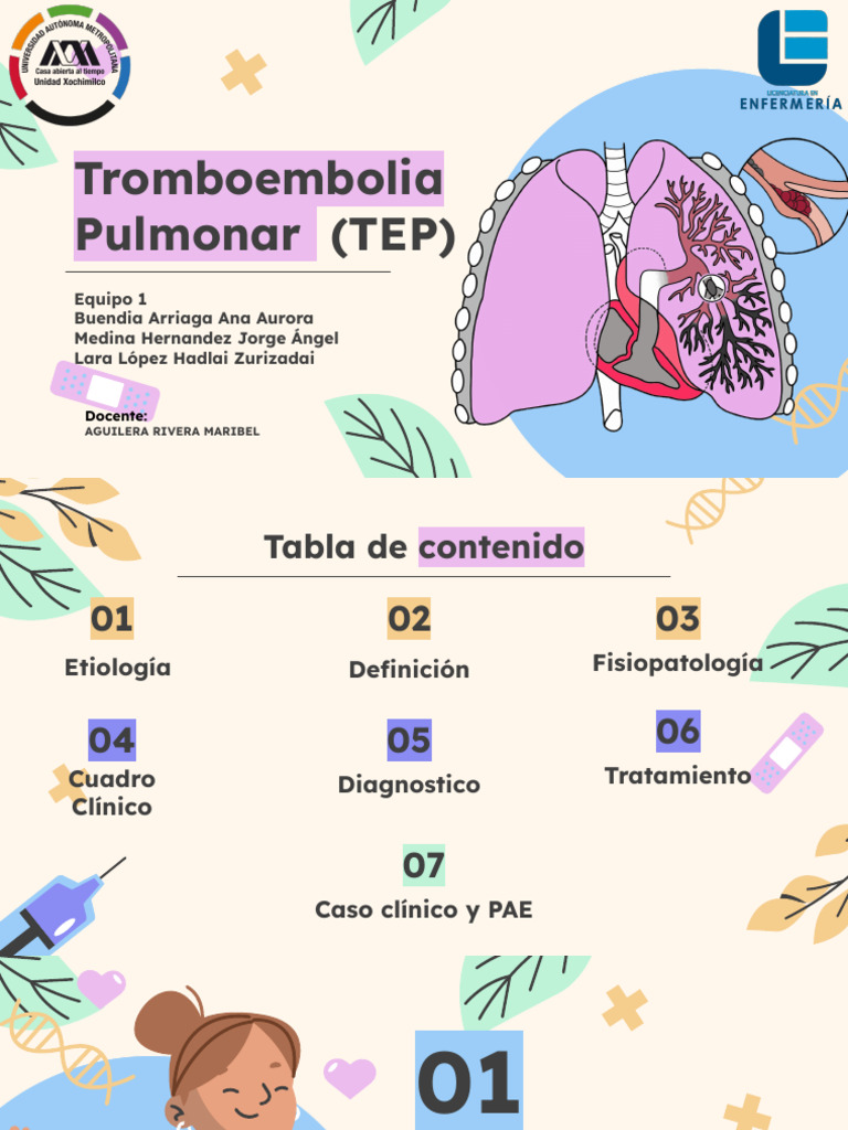 Tromboembolia Pulmonar (TEP) | PDF | Trombosis | Medicina CLINICA