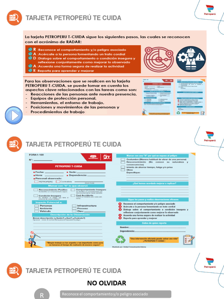 T-Cuida y Stop Work Inducción | PDF