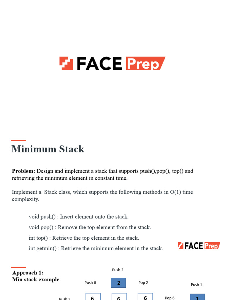 Constant Time Minimum Stack Implementation | PDF | Computer Programming ...