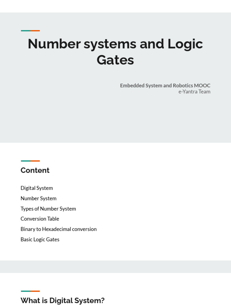 Number Systems and Logic Gates | PDF | Logic Gate | Computer Engineering