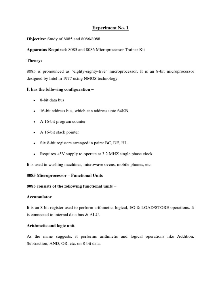 Microprocessor Study Guide | PDF | Central Processing Unit | Computer Hardware
