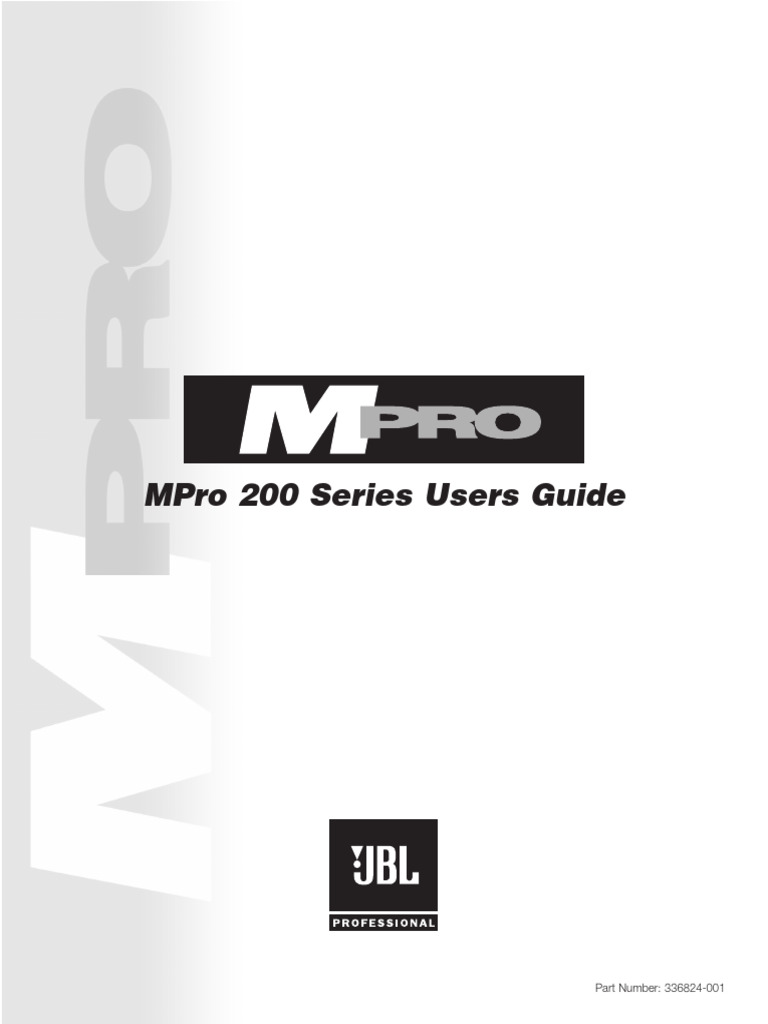 MPro200 UserGuide | PDF | Loudspeaker | Electronics