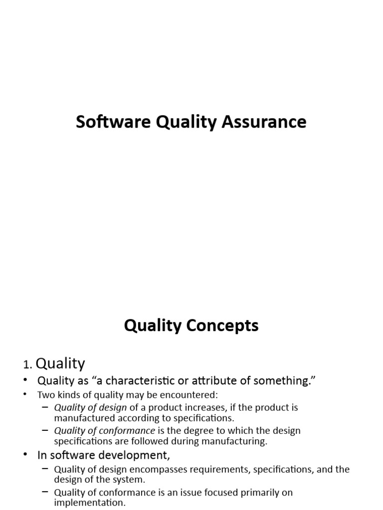 Unit-V Software Quality Assurance | Download Free PDF | Reliability Engineering | Business