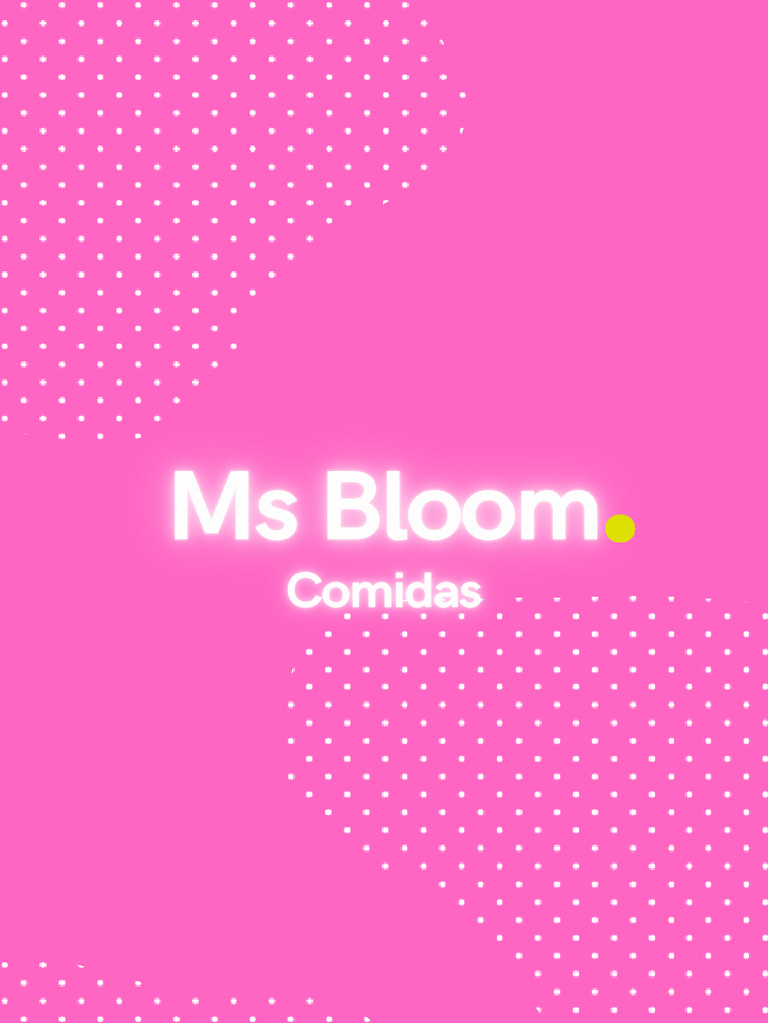 Carta Ms Bloom | Descargar gratis PDF | Helado | Alimentos