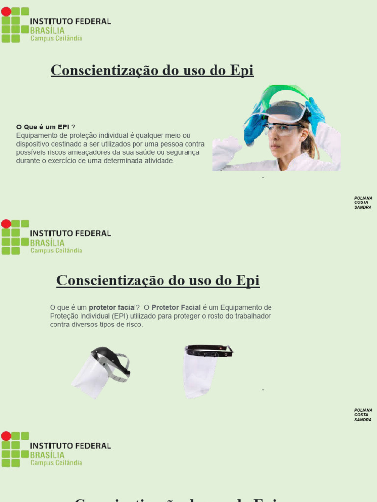 Conscientizaçao Sobre Epi 1 | PDF | Capacete | Equipamentos de proteção ...