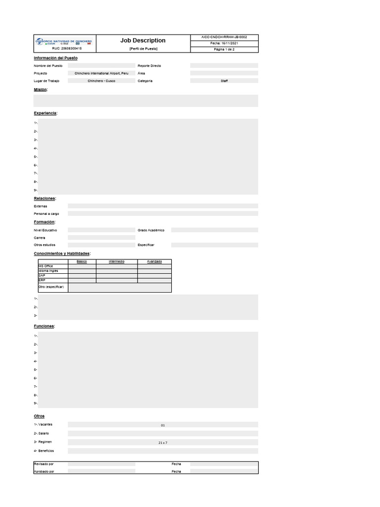 AICC-CNDCH-RRHH-JB-0002 Job Position | PDF