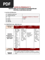 Sesion de Aprendizaje Conozco Mis Derechos | PDF | Evaluación | Aprendizaje