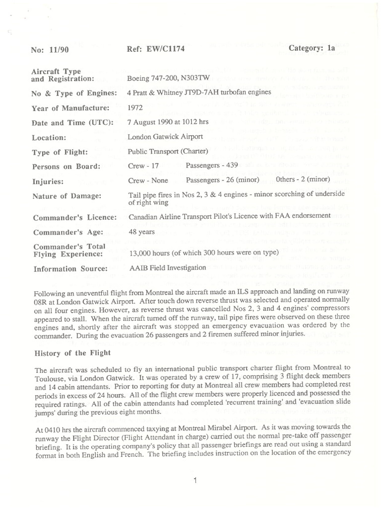 Boeing_747-200__N303TW_11-90 | PDF Boeing_747-200__N303TW_11-90 | PDF