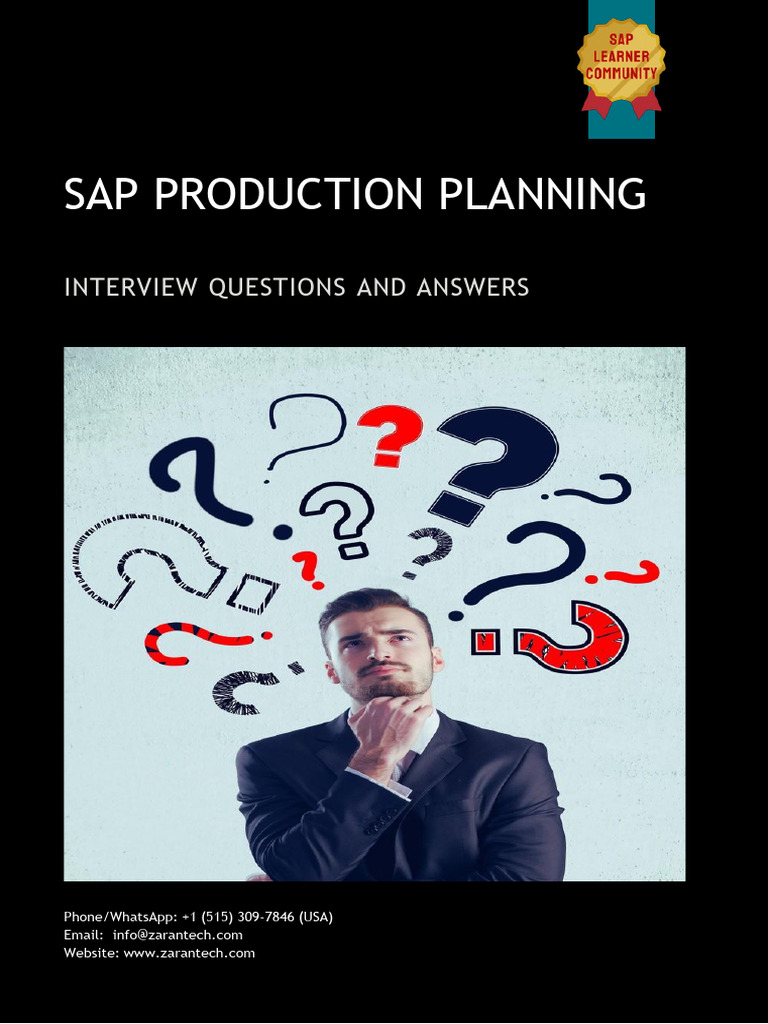 Interview Questions - SAP Production Planning | PDF | Product Lifecycle ...