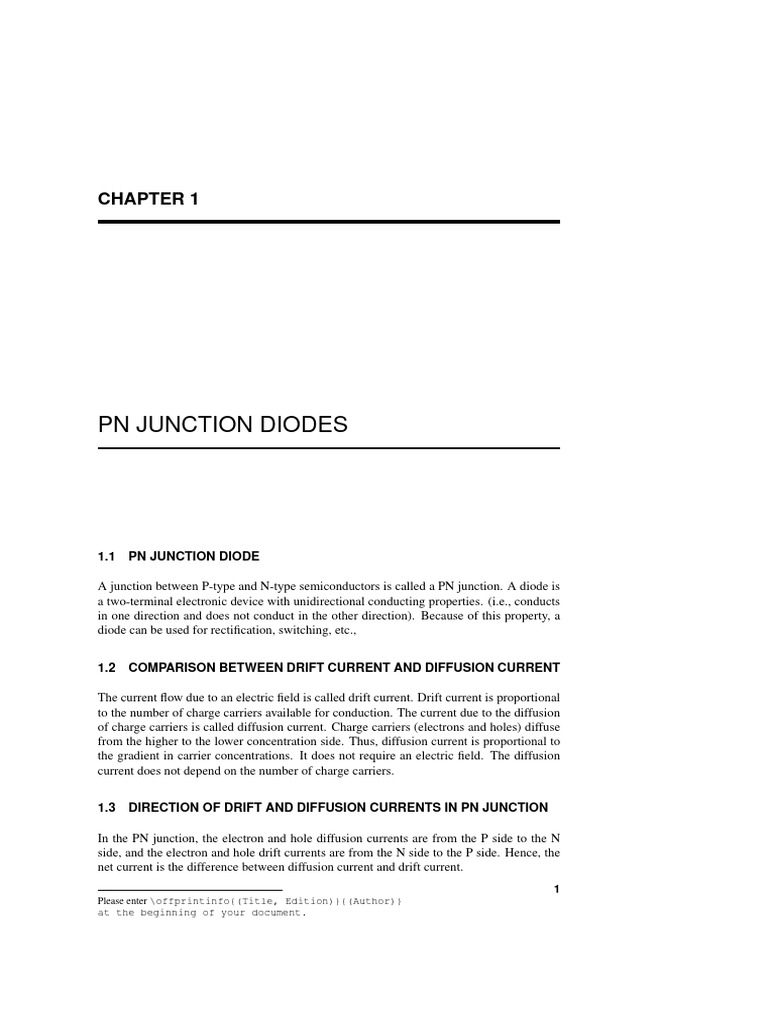 DIODE | PDF | P–N Junction | Rectifier