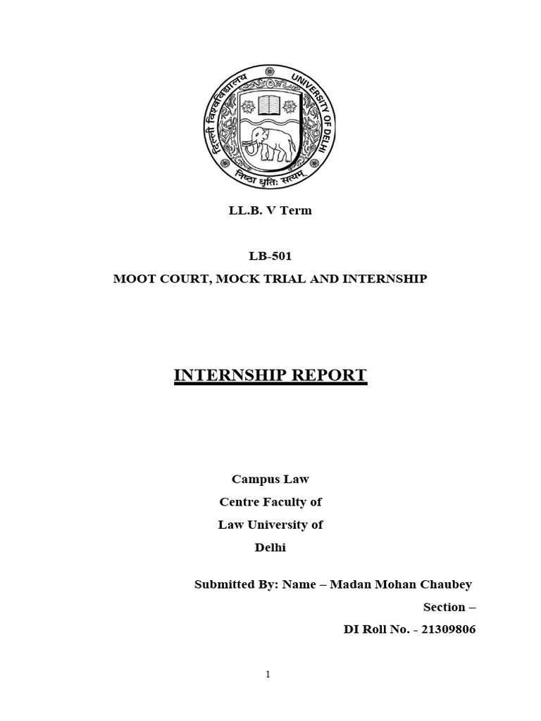 Internship Report: Legal Experience Insights | PDF | Bail | Affidavit