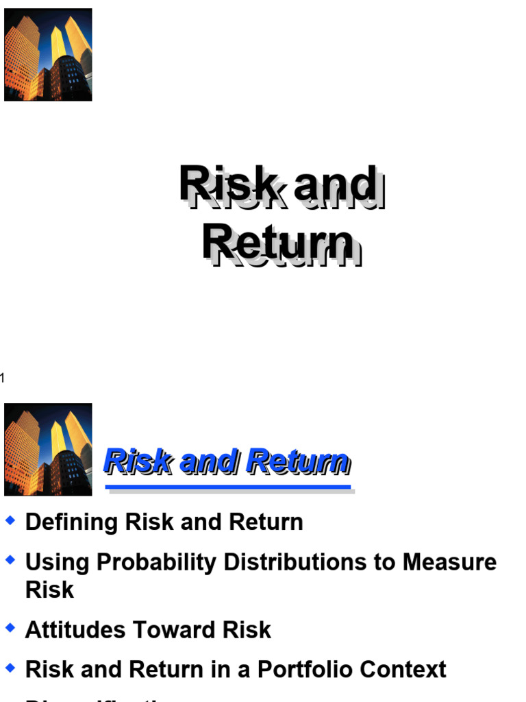 Understanding Risk and Return Concepts | PDF | Capital Asset Pricing ...