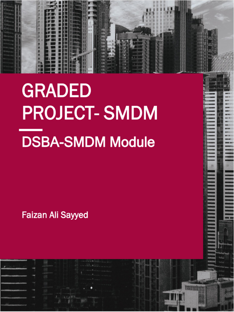 SMDM Project Doc FaizanAliSayyed 16-07-2023 | PDF | Banks | Credit Card