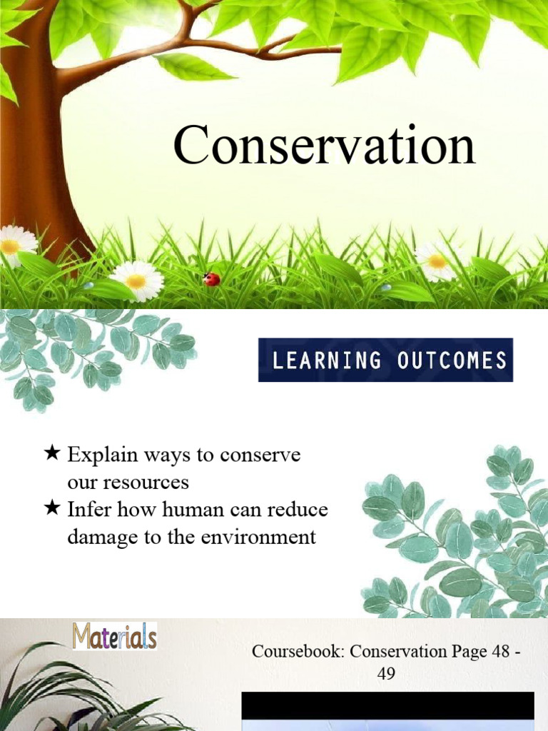 3.6 Conservation | PDF | Conservation Biology | Natural Environment