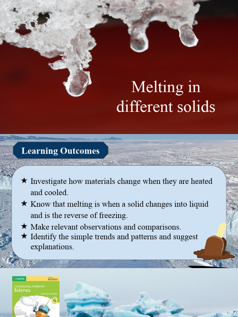3.5. Melting in Different Solids | PDF | Melting | Ice
