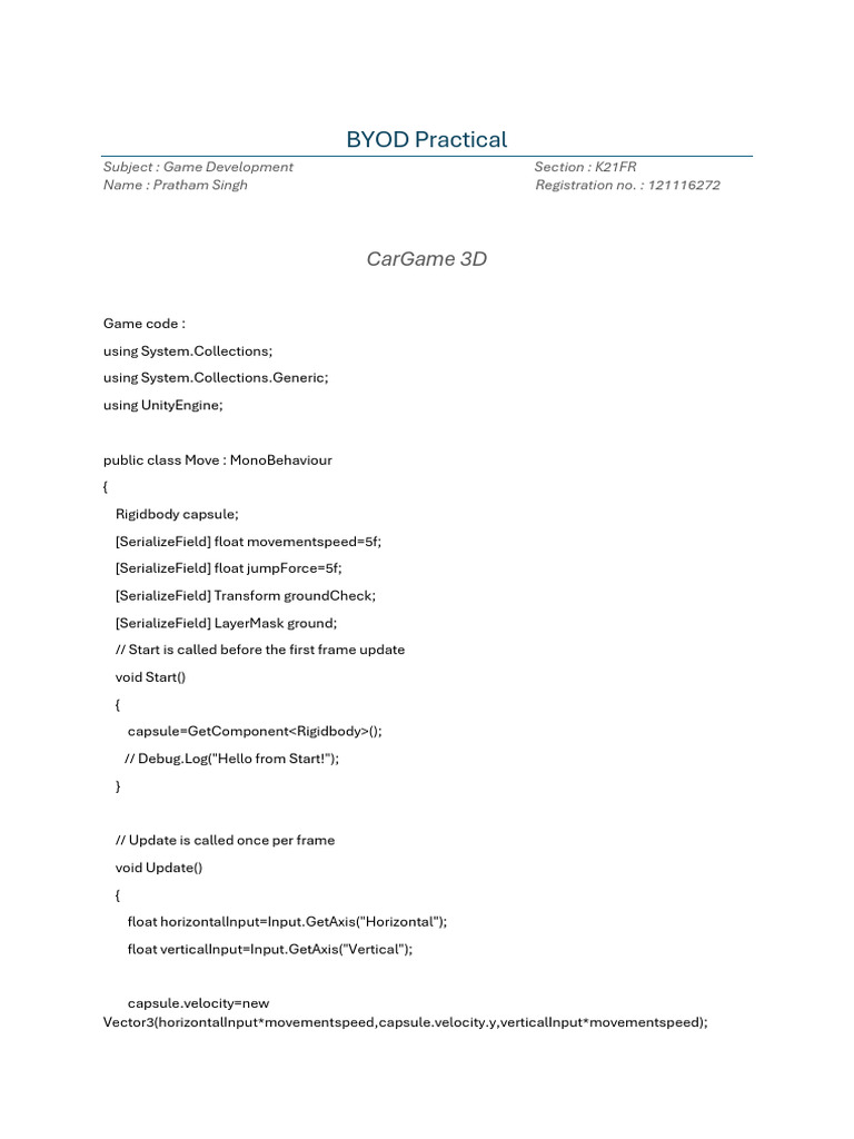 Gamedev Project 1 | PDF