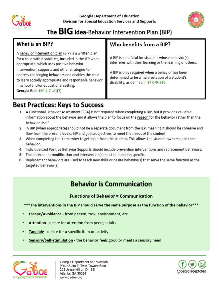 Bip Tips | PDF | Behavioural Sciences | Psychology