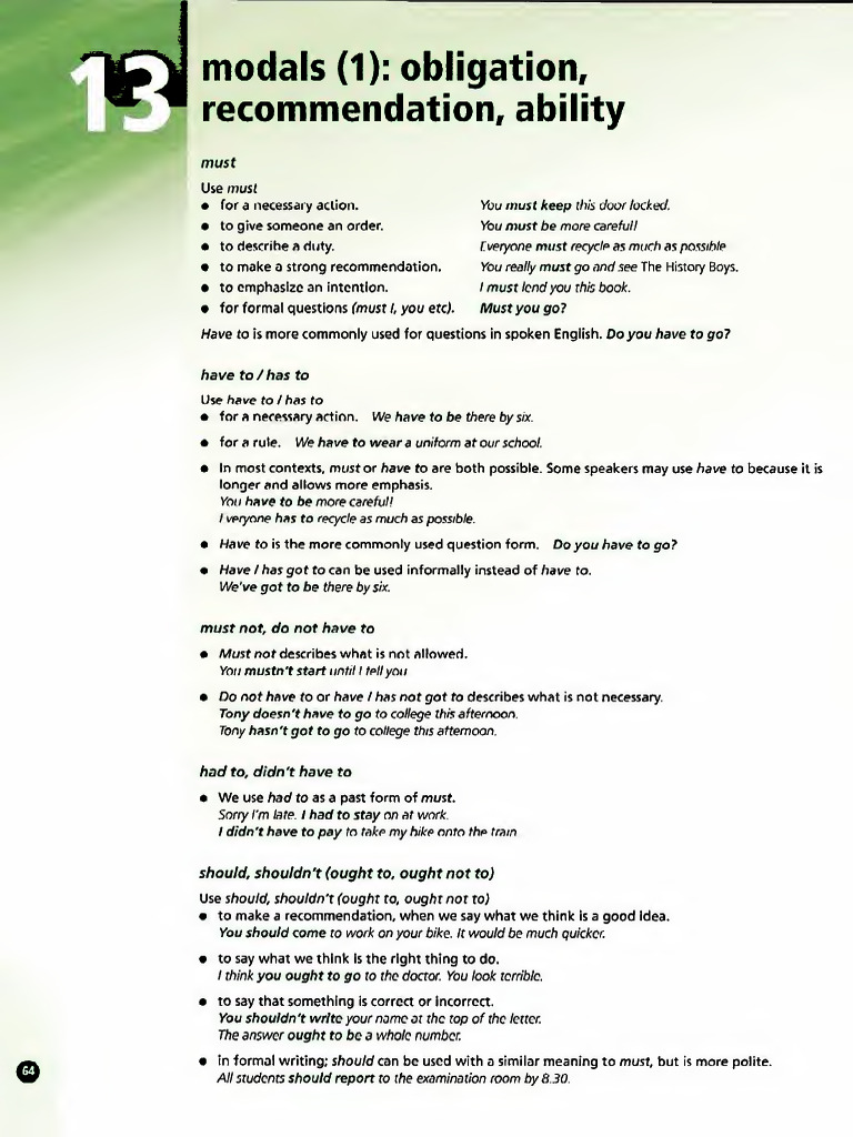 Grammar in Context Units 13 14 15 and KEY | PDF