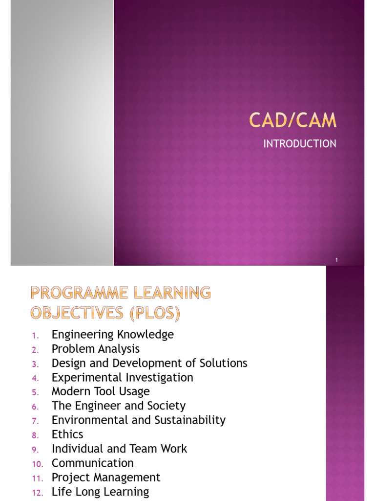 Introduction To Cad - Cam | PDF | Computer Aided Design | Operating System