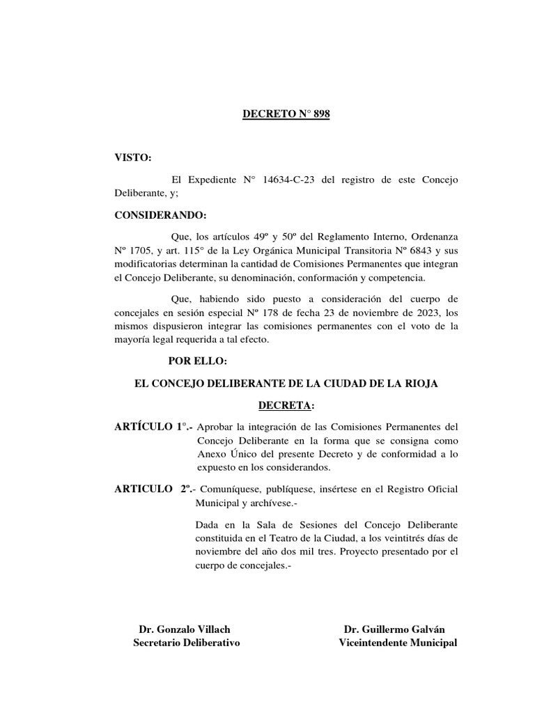 Modelo de Decreto 2 | PDF | Gobierno
