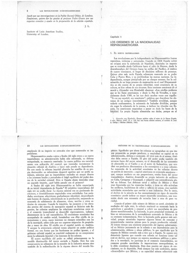 Lynch John - Las Revoluciones Hispanoamericanas - Cap. 1-Comprimido | PDF