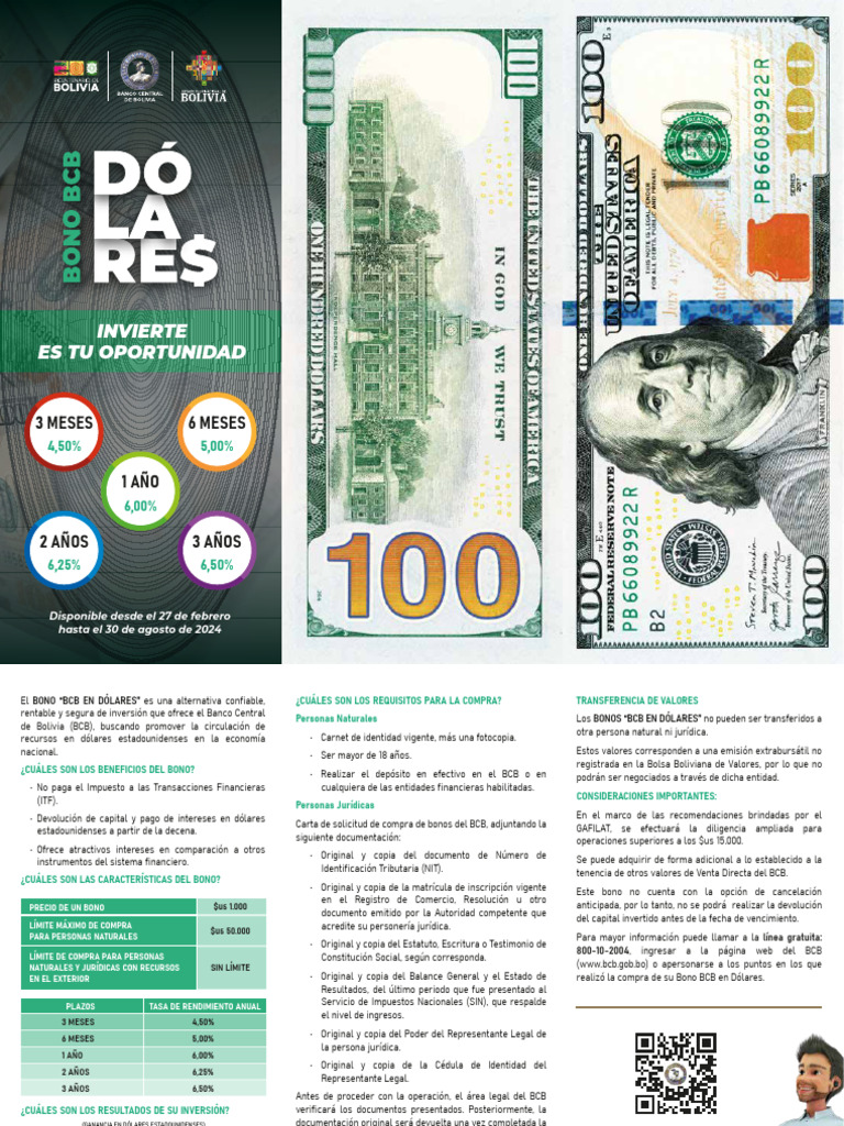 Bono BCB Dolares Lite | PDF | Bancos | Economias