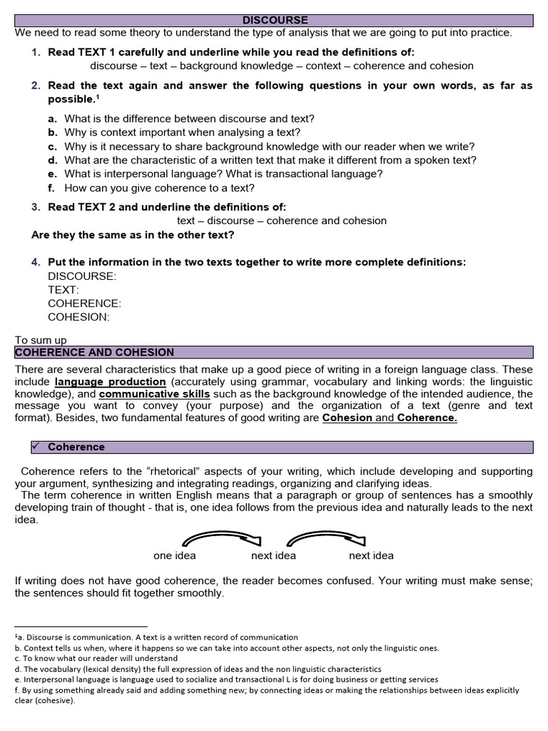 Discourse | PDF | Discourse | Lexical Semantics