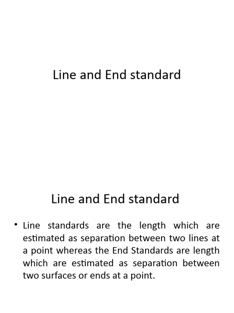 Line and End Standard | PDF
