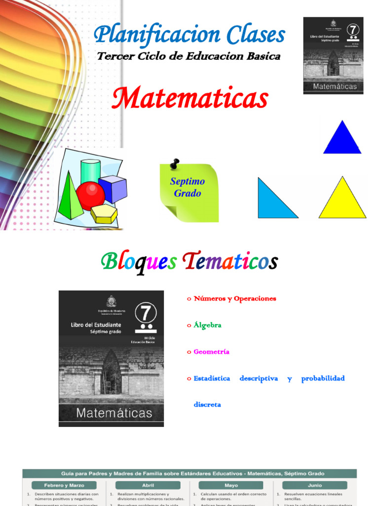 Matematicas Septimo Grado | PDF | Ecuaciones | Números