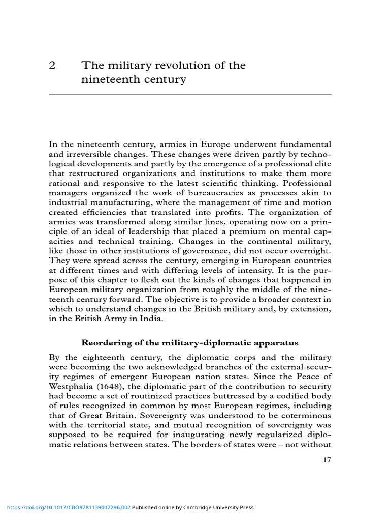 Hevia James - The Military Revolution of The Nineteenth Century | PDF ...