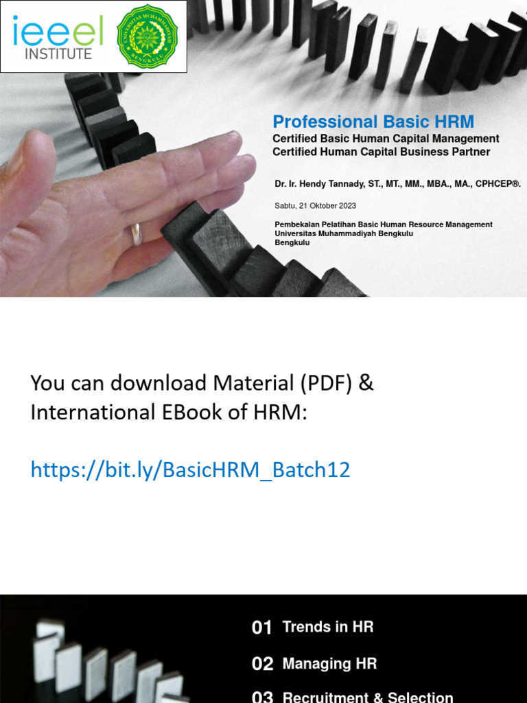 Module Basic HRM | PDF | Human Resources | Human Resource Management